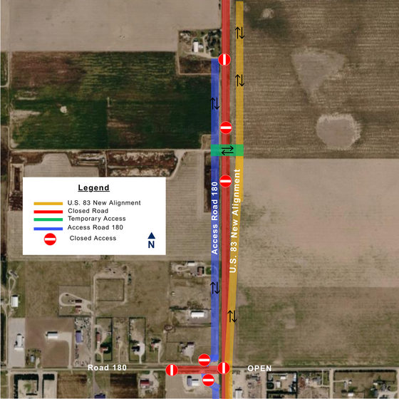 Traffic changes to take effect along U.S. 83 north of Sublette the week ...